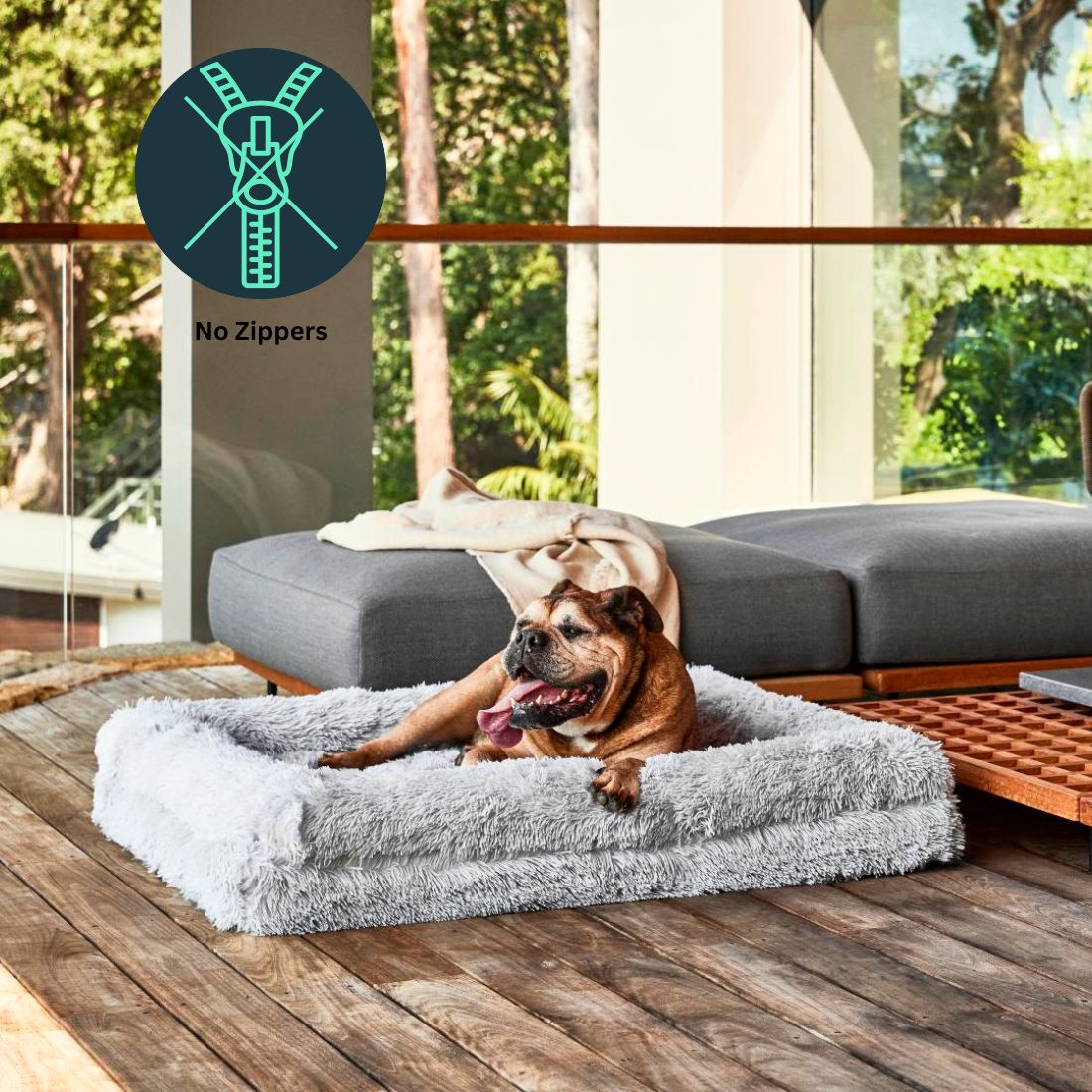 No Zips, slips over your bed